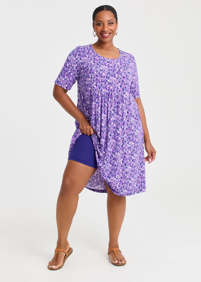 Shop Plus Size Violet Everyday Empire Luna Dress, Purple | Taking Shape AU