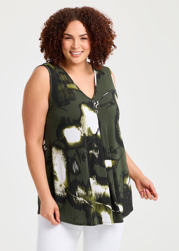 Shop Plus Size Amazon Luna Tank in Green | Taking Shape SE
