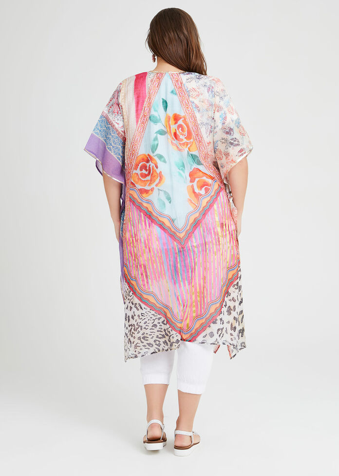 Shop Long Floral Patchwork Cape in Print | Accessories | Taking Shape AU