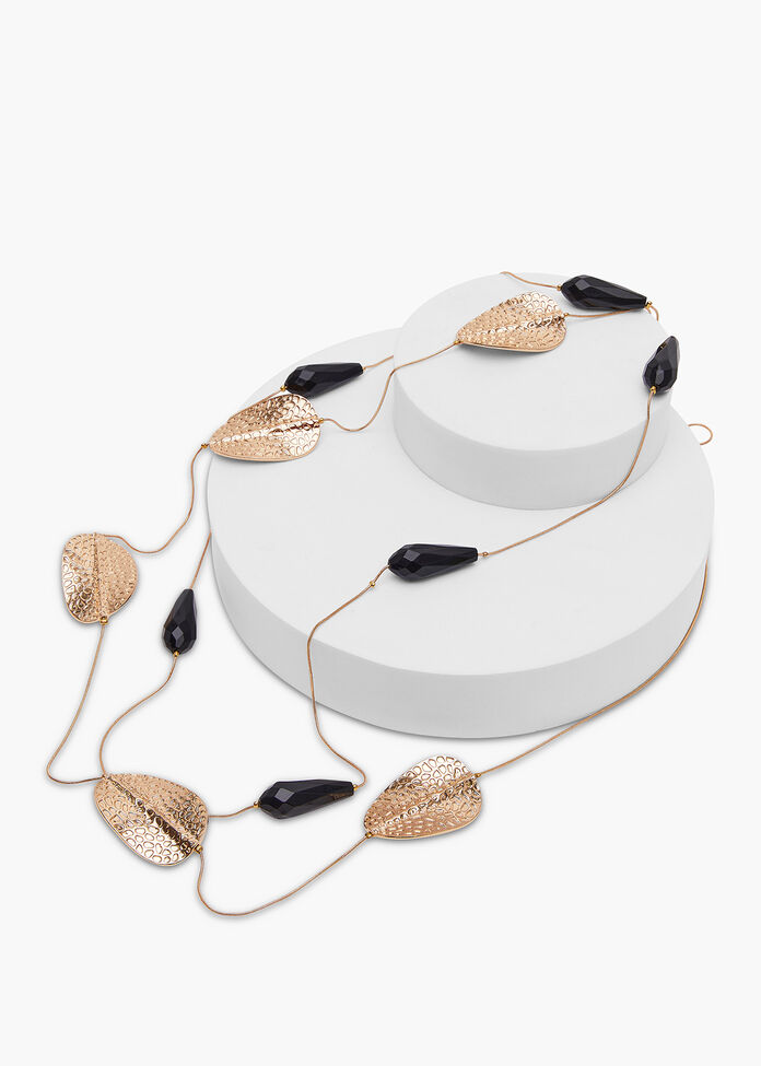 Shop Layered Gold Necklace in Black | Accessories | Taking Shape AU