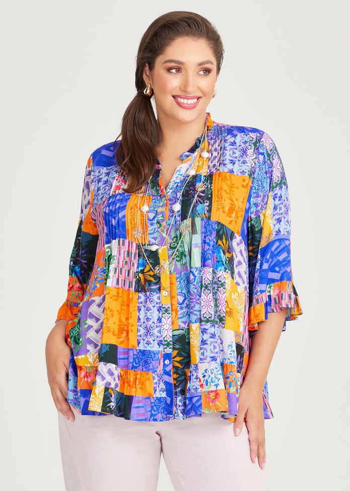 Shop Plus Size Natural Soleil Shirt, Multi | Taking Shape AU