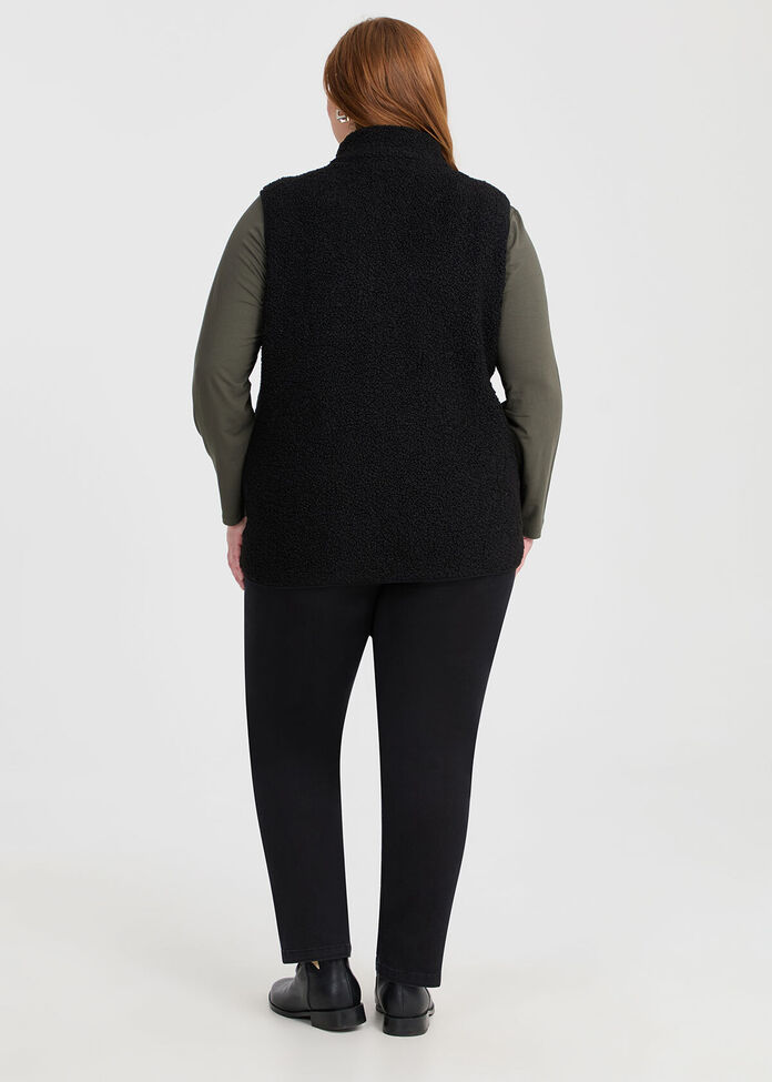 Shop Plus Size Teddy Vest, Black | Taking Shape AU