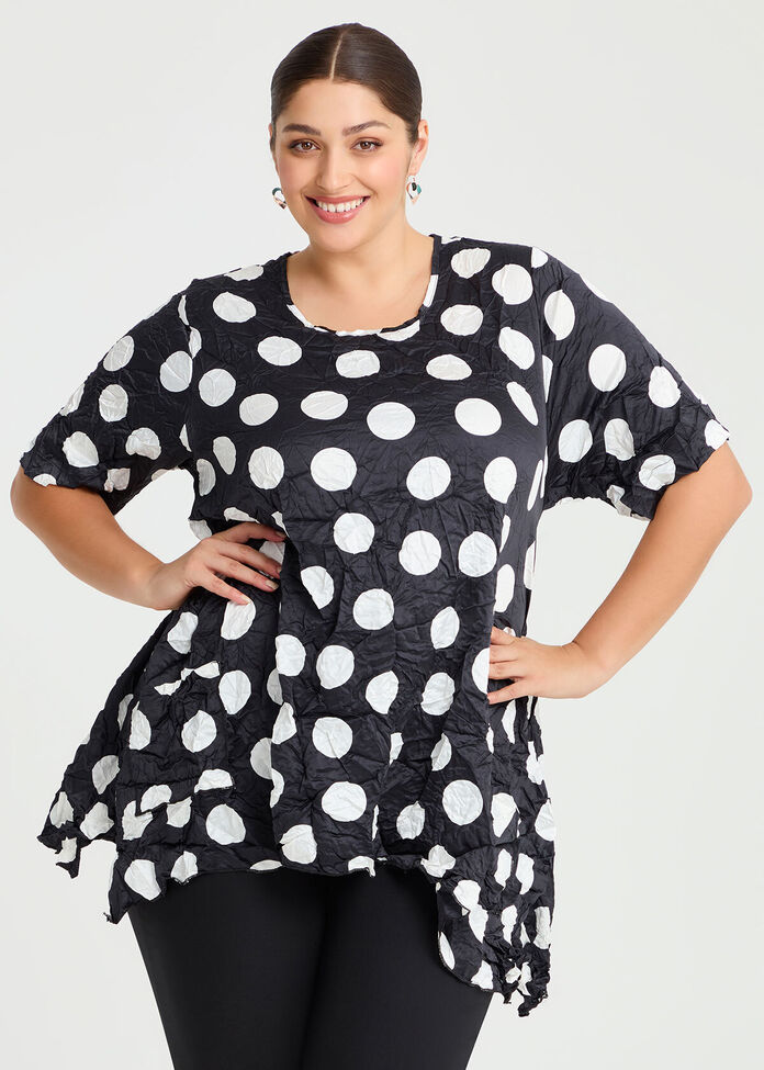 Shop Plus Size Spot Tunic, Black | Taking Shape NZ