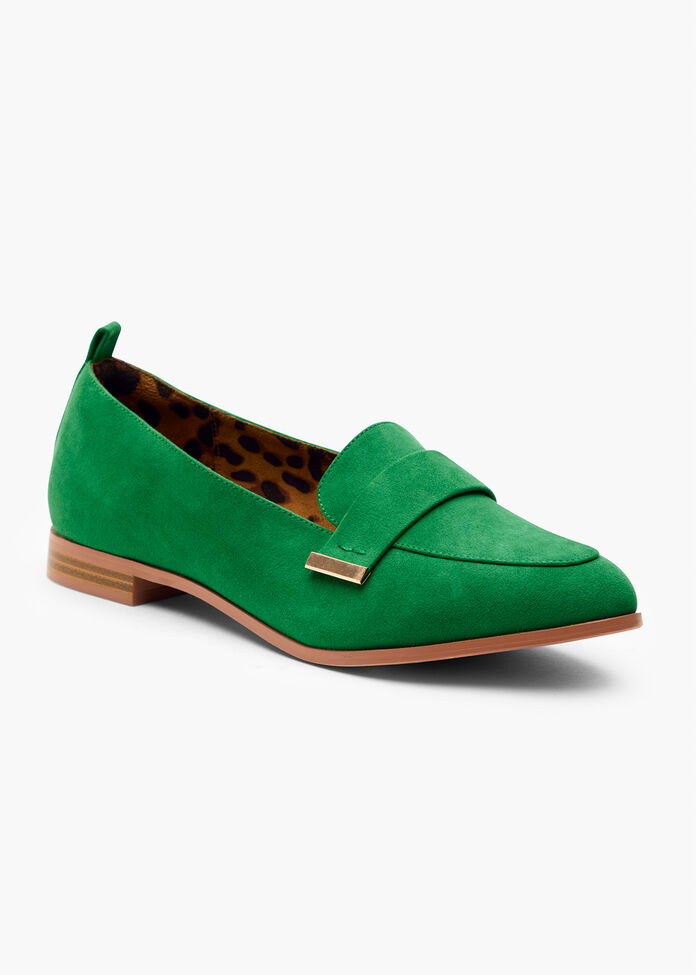 Women's Green Animal Print Loafer | Taking Shape AU