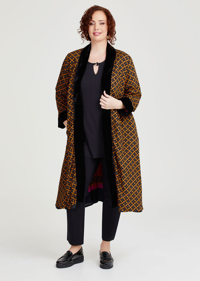 Shop Plus Size Reversible Natural Duster, Multi | Taking Shape AU