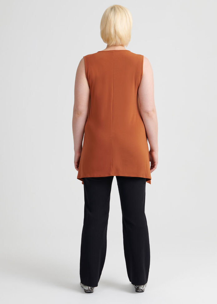 Shop Luna Angle Tank in brown in sizes 12 to 24 | Taking Shape