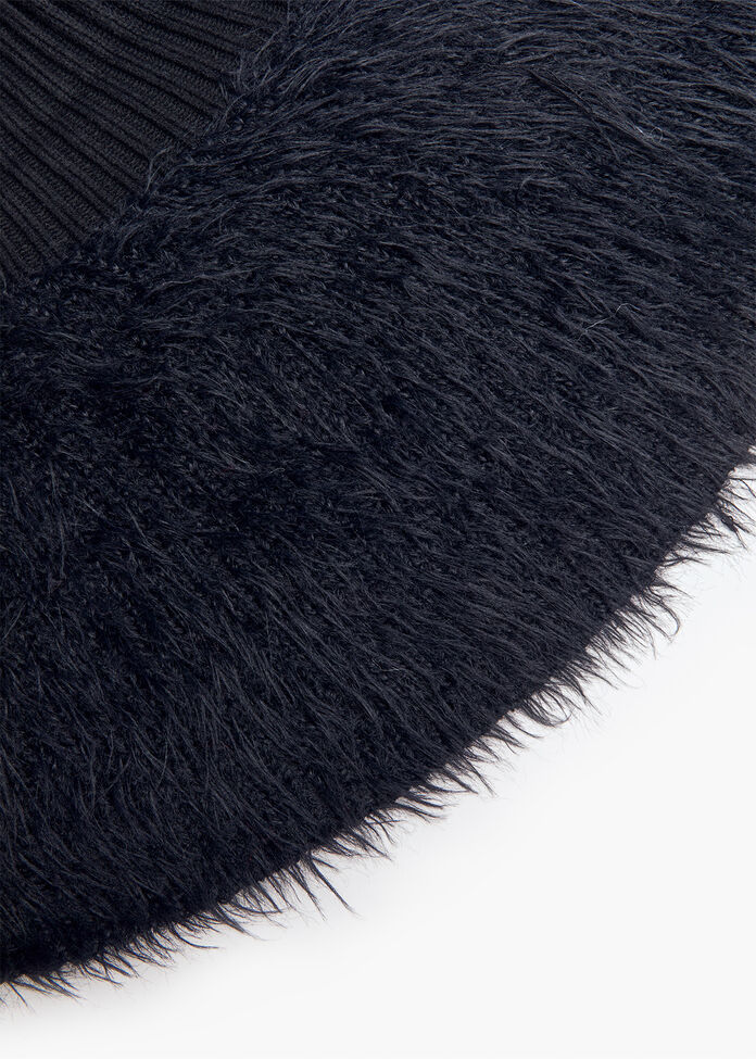 Plus Size Women's Fuzzy Black Vest: Shop Now | Taking Shape NZ