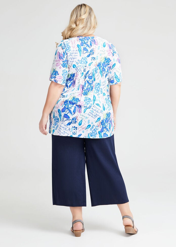 Shop Plus Size Natural Capri Top, Multi | Taking Shape AU