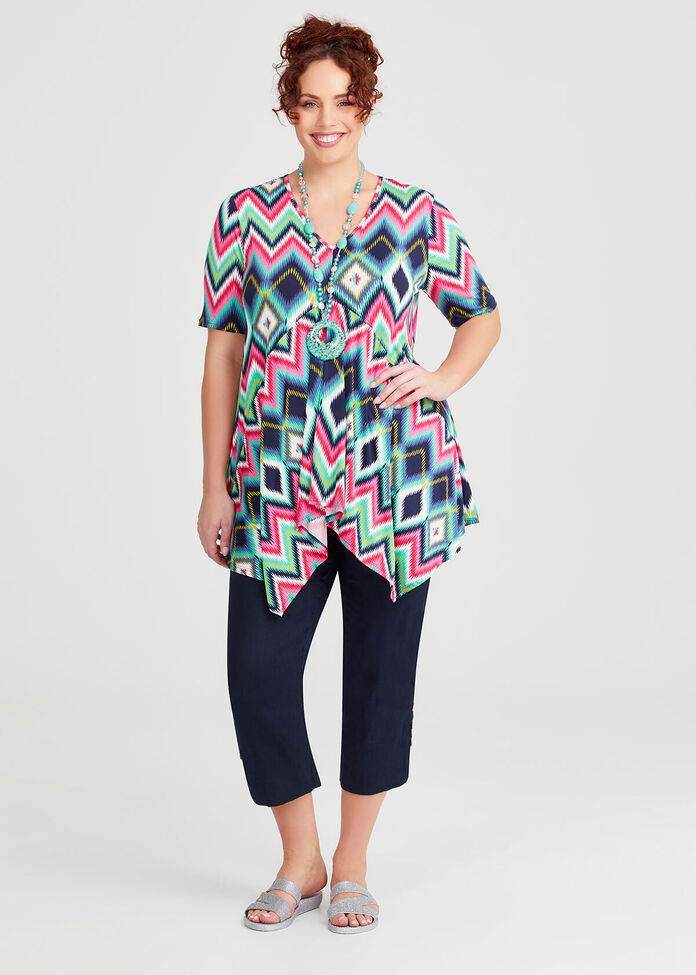 Shop Plus Size Sandy Multi Print Tunic, Multi | Taking Shape NZ