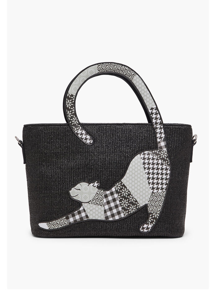 Shop Stretching Cat Classic Bag in Black | Accessories | Taking Shape AU