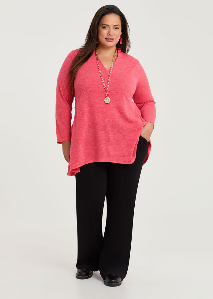 Shop Plus Size Cosy Snug Empire Tunic, Orange | Taking Shape AU