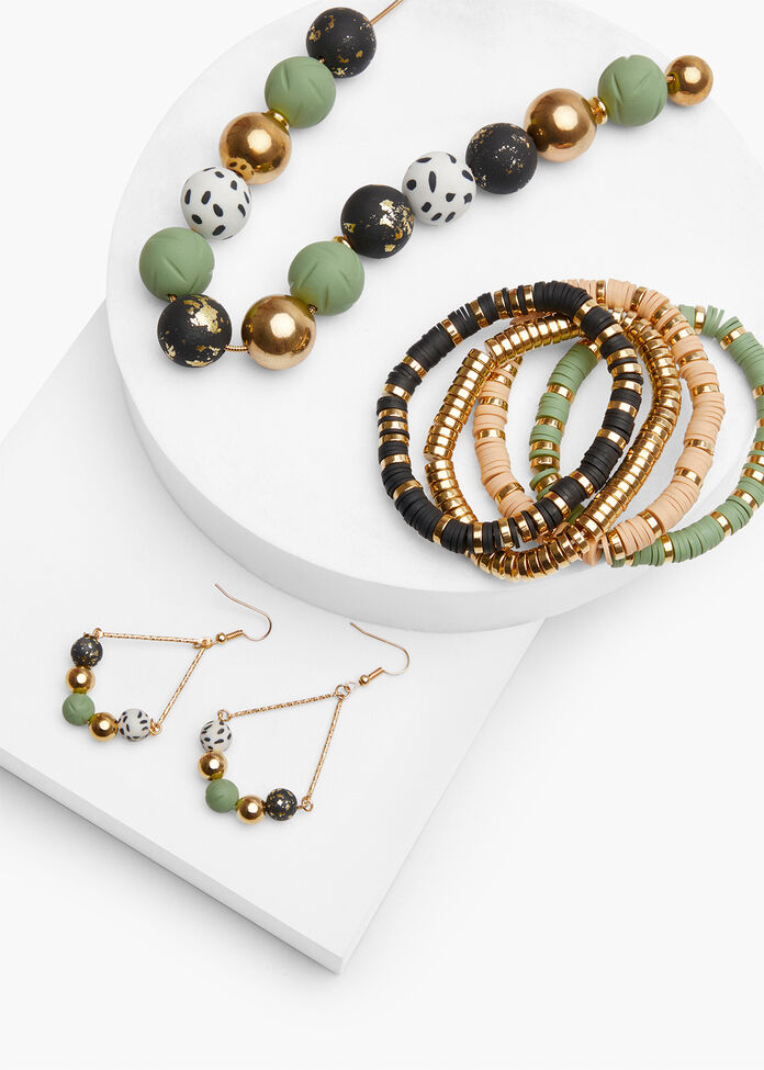 Shop Polymer Clay Ball Necklace in Green | Accessories | Taking Shape AU