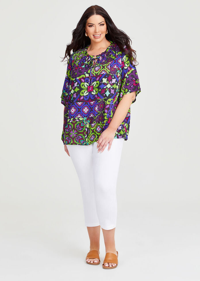 Shop Plus Size Natural Dahlia Top in Multi | Taking Shape NZ