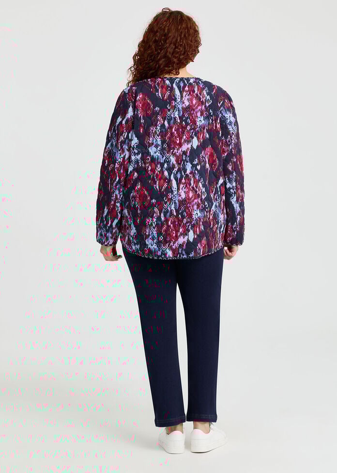 Shop Plus Size Natural Ikat Reversible Jacket, Multi | Taking Shape UK