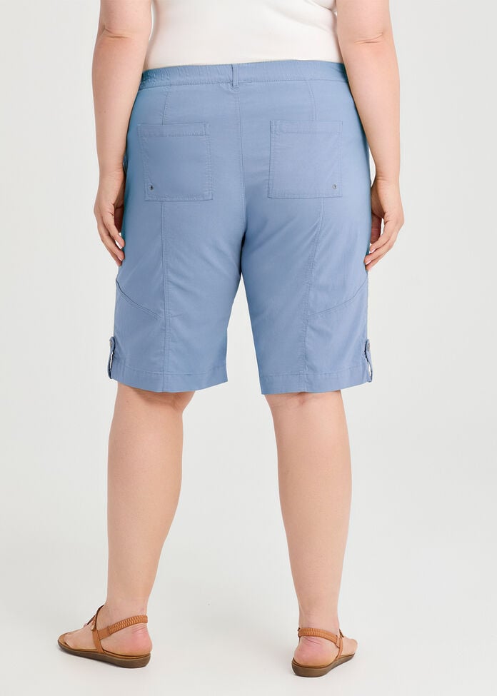 Shop Plus Size Zip Pocket Cargo Short, Blue | Taking Shape AU