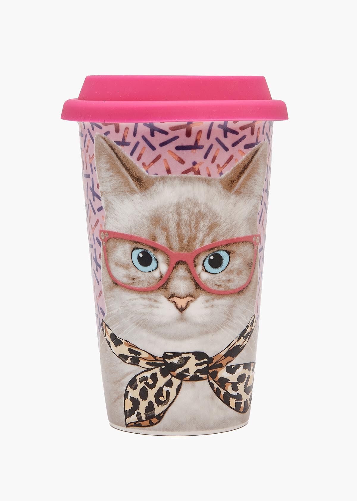 Cat Resusable Cup Drink & Barware Kitchen & Dining etna.com.pe