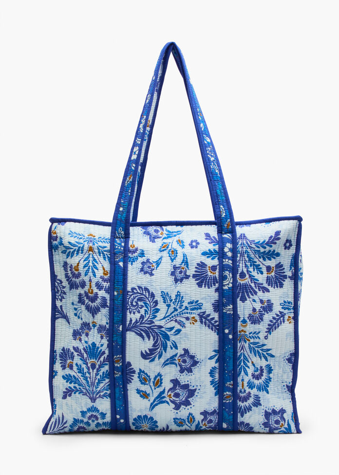 Shop Bohemian Blue Tote Bag in Blue | Accessories | Taking Shape AU