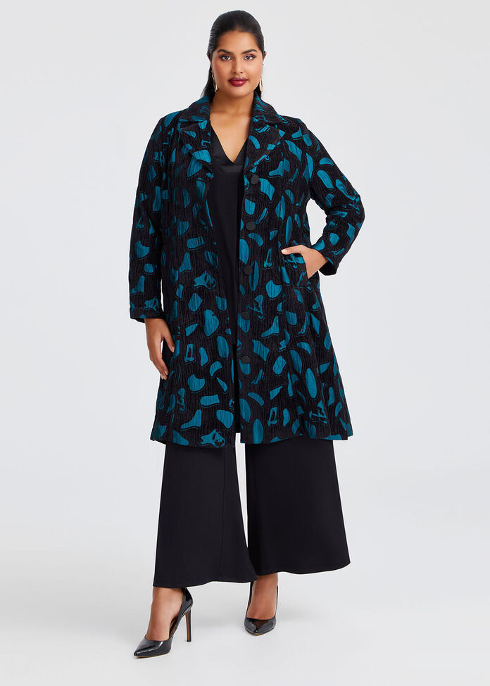 Plus Size Women's Opulent Chenille Opera Coat | Taking Shape AU