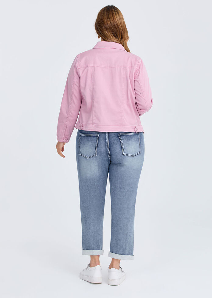 Shop Plus Size Lyocell Blend Stretch Jacket, Pink | Taking Shape AU