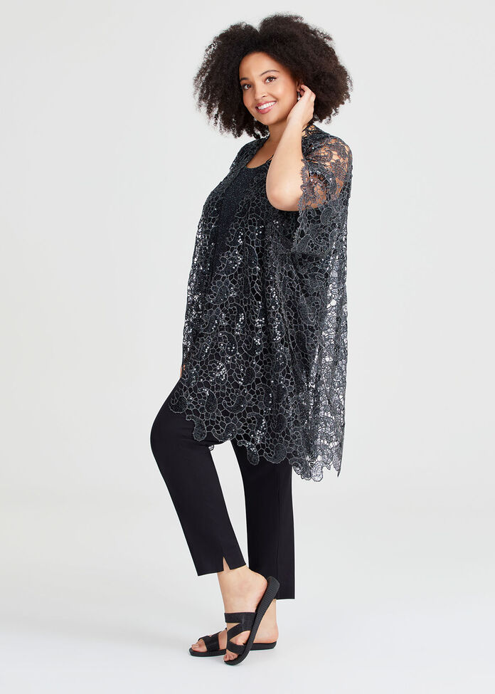Elegant Black Lace Cape for Women | Taking Shape NZ
