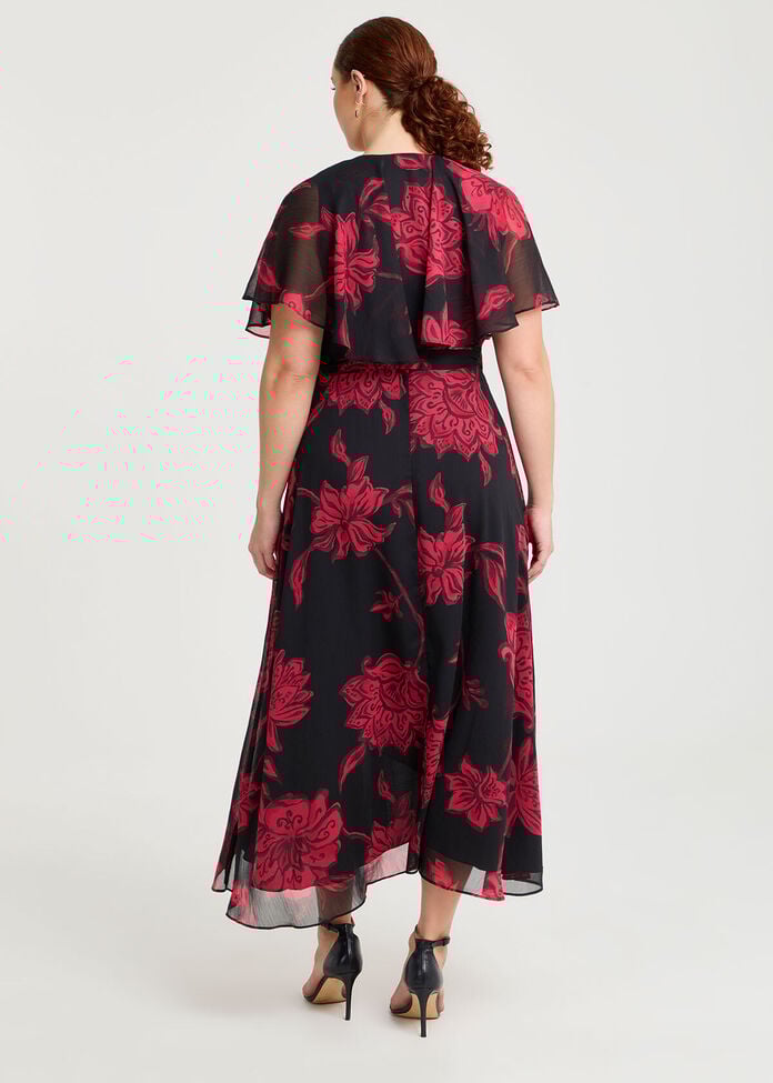 Shop Plus Size Livia Floral Wrap Maxi Dress, Floral | Taking Shape NZ
