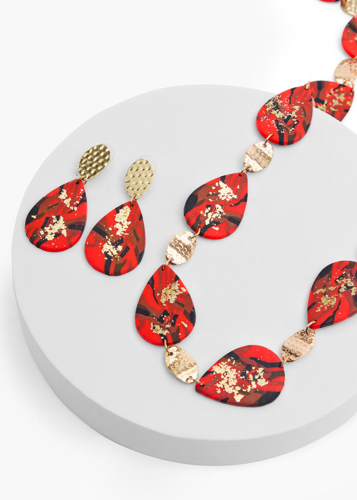 Shop Red And Gold Necklace In Red Accessories Taking Shape Au