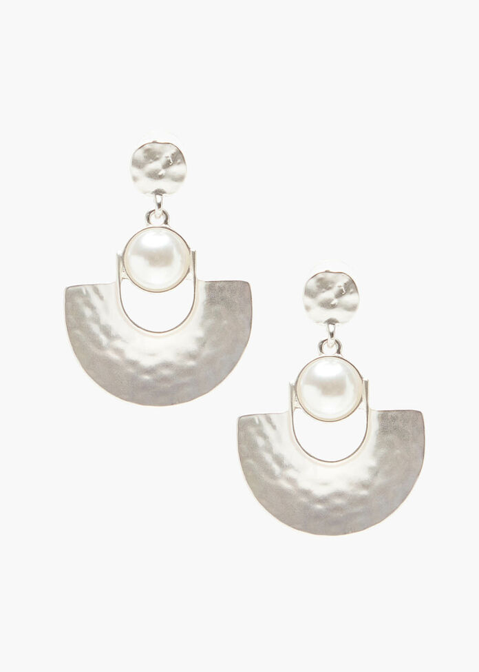 Shop Silver & Pearl Earrings in Silver | Accessories | Taking Shape AU