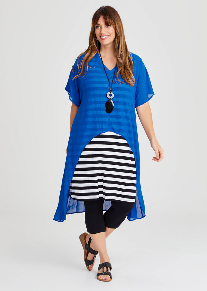 Shop Plus Size Natural Stripe Madison Dress, Multi | Taking Shape AU