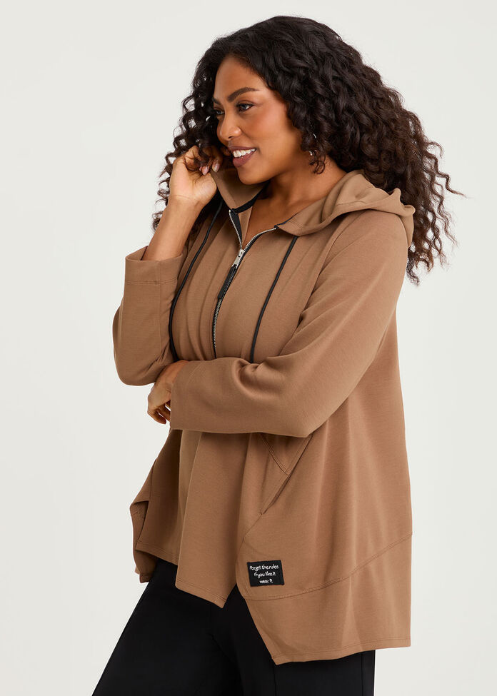 Shop Plus Size Natural Aella Cardigan, Brown | Taking Shape NZ