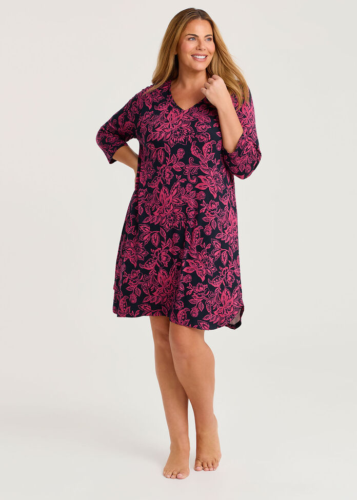 Shop Plus Size Bamboo Twilight Nightie, Multi | Taking Shape AU