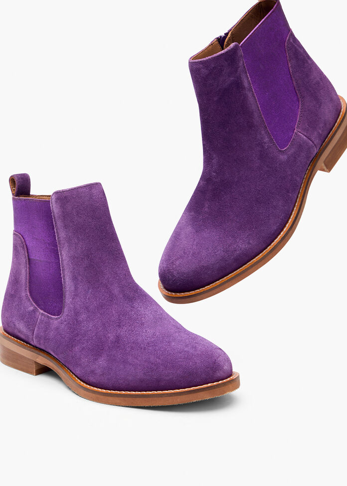 Shop Purple Suede Leather Boot | Comfortable Shoes | Taking Shape AU