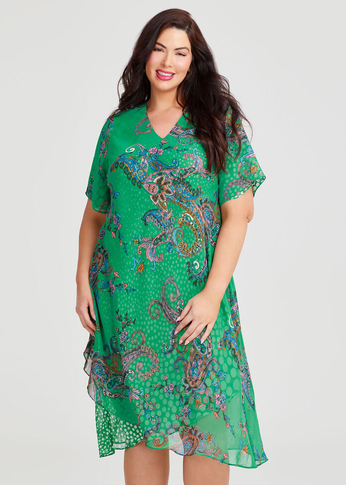 Shop Plus Size Reversible Travel Dress in Green | Taking Shape AU