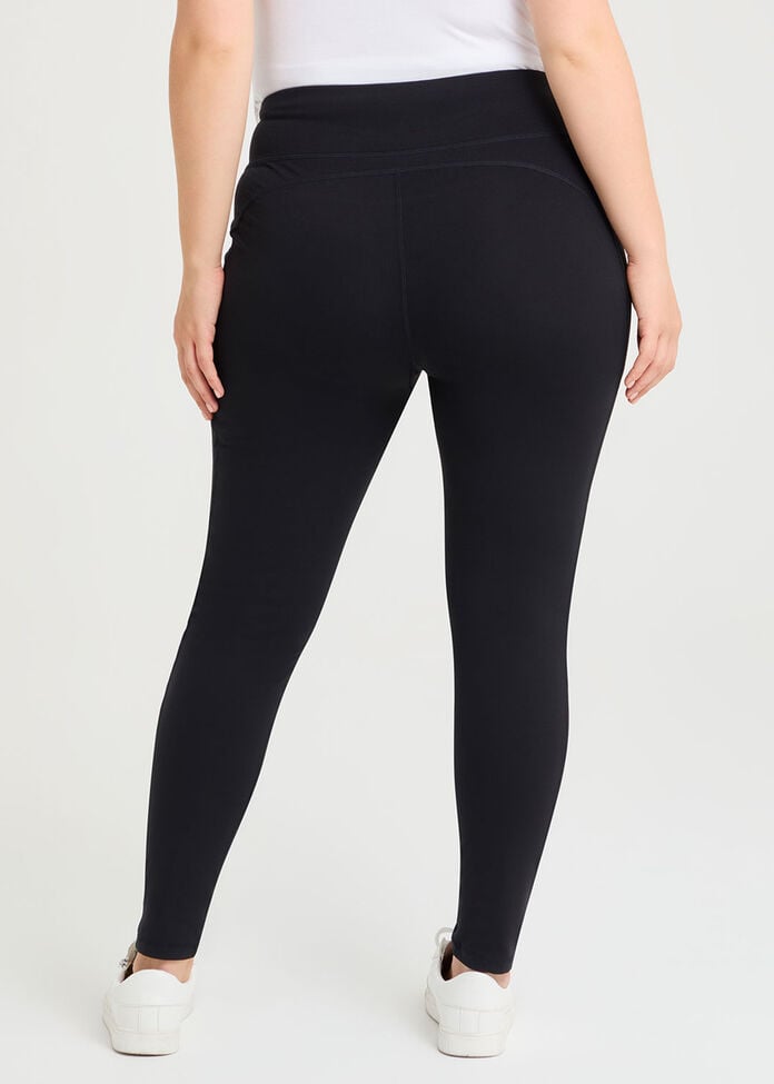 Shop Plus Size Cloud Touch Pocket Legging, Black | Taking Shape AU