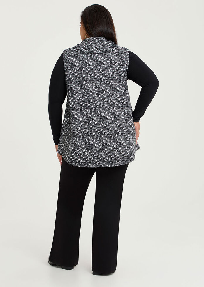 Shop Plus Size Dot Jacquard Knit Vest, Black | Taking Shape AU