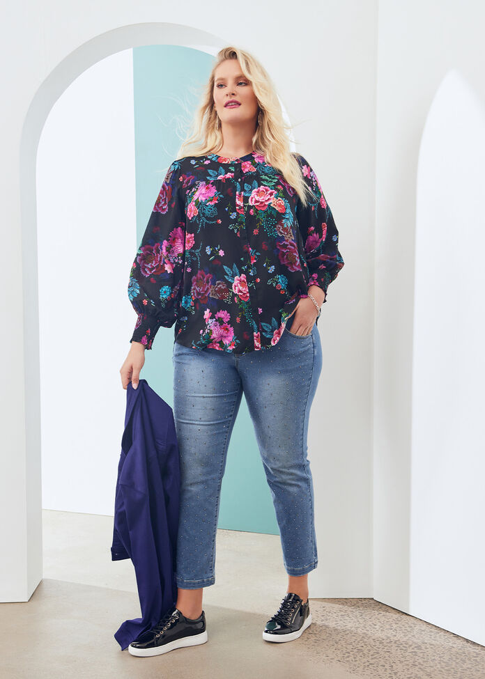 Shop Plus Size Natural Floral Bouquet Shirt, Multi | Taking Shape AU