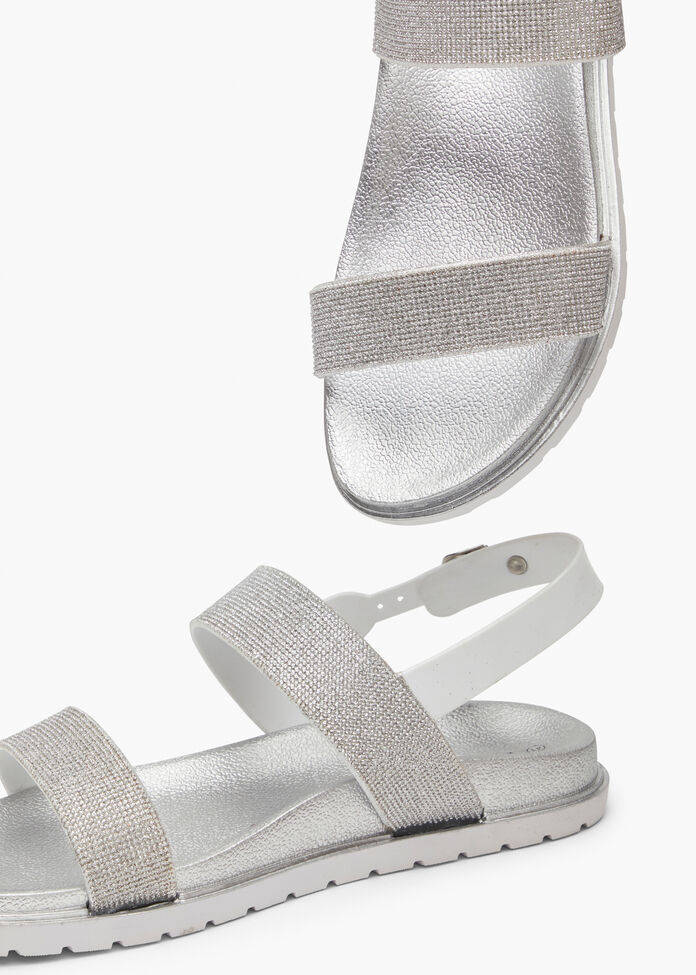 Shop Plus Size Bling Jelly Sandal, Black | Taking Shape AU