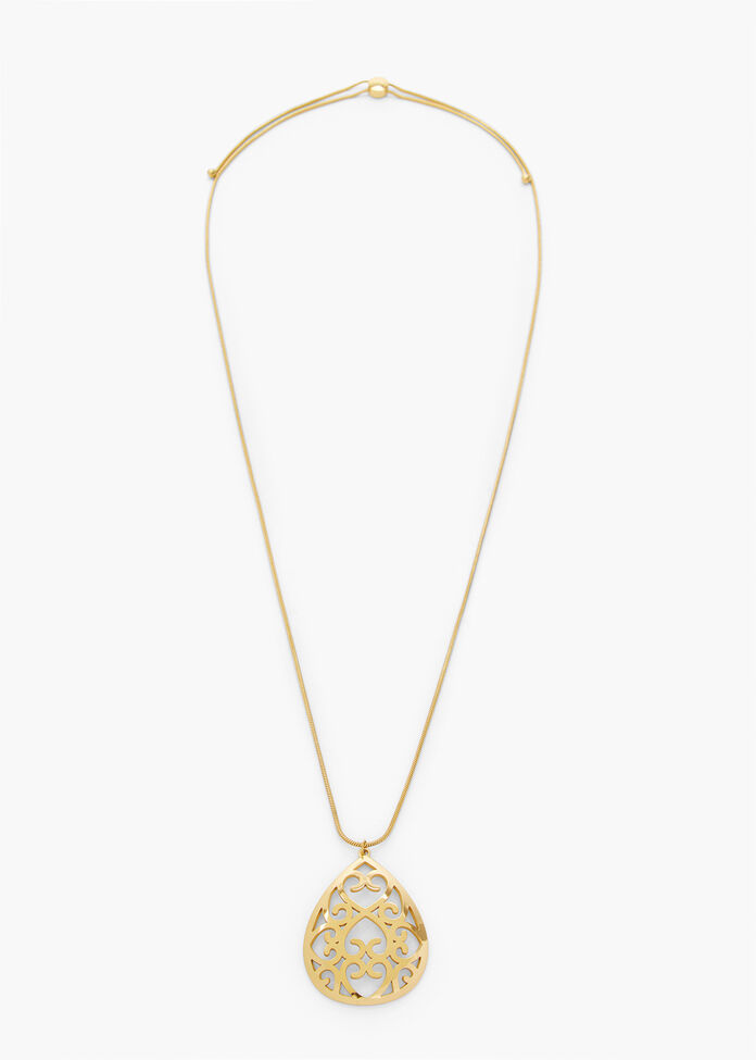 Shop Gold Plated Filigree Necklace in Multi | Accessories | Taking Shape AU