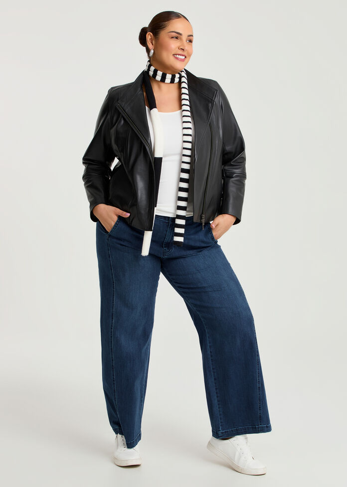 Shop Thin Stripe Scarf in Black | Accessories | Taking Shape AU