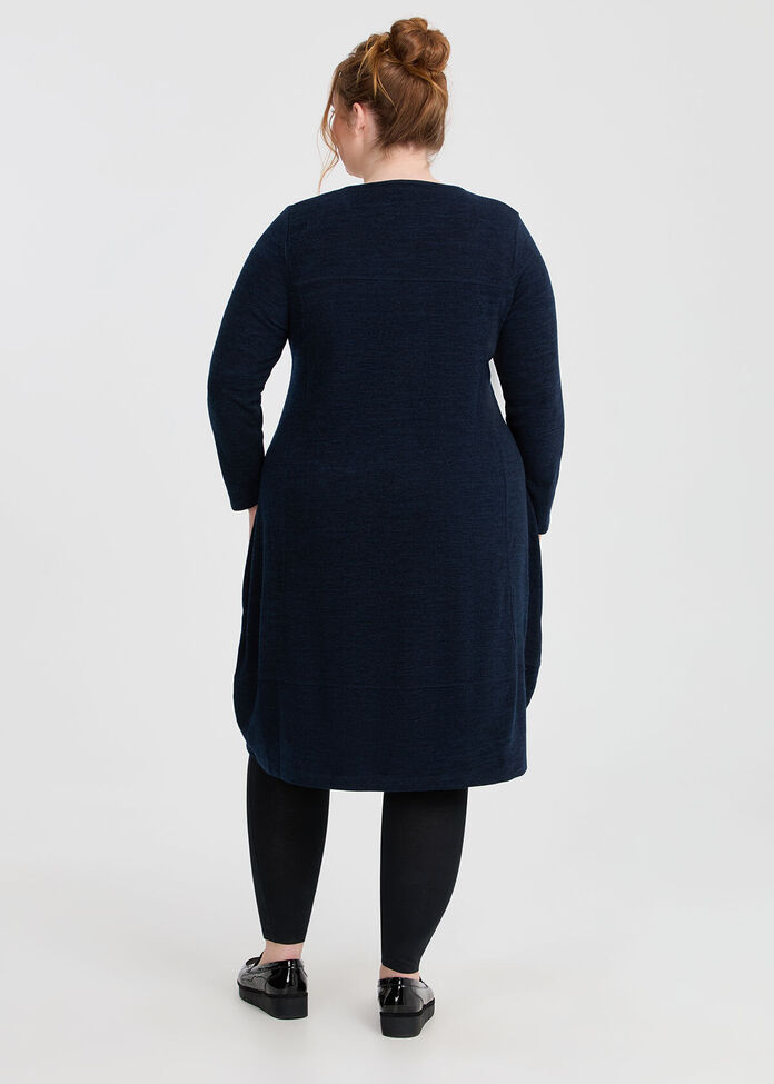 Shop Plus Size Long Sleeve Snug Dress, Blue | Taking Shape HK