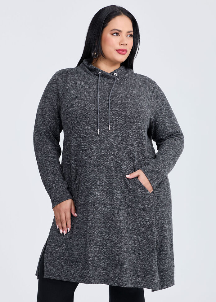 Shop Plus Size Cowl Pocket Dress, Grey | Taking Shape AU