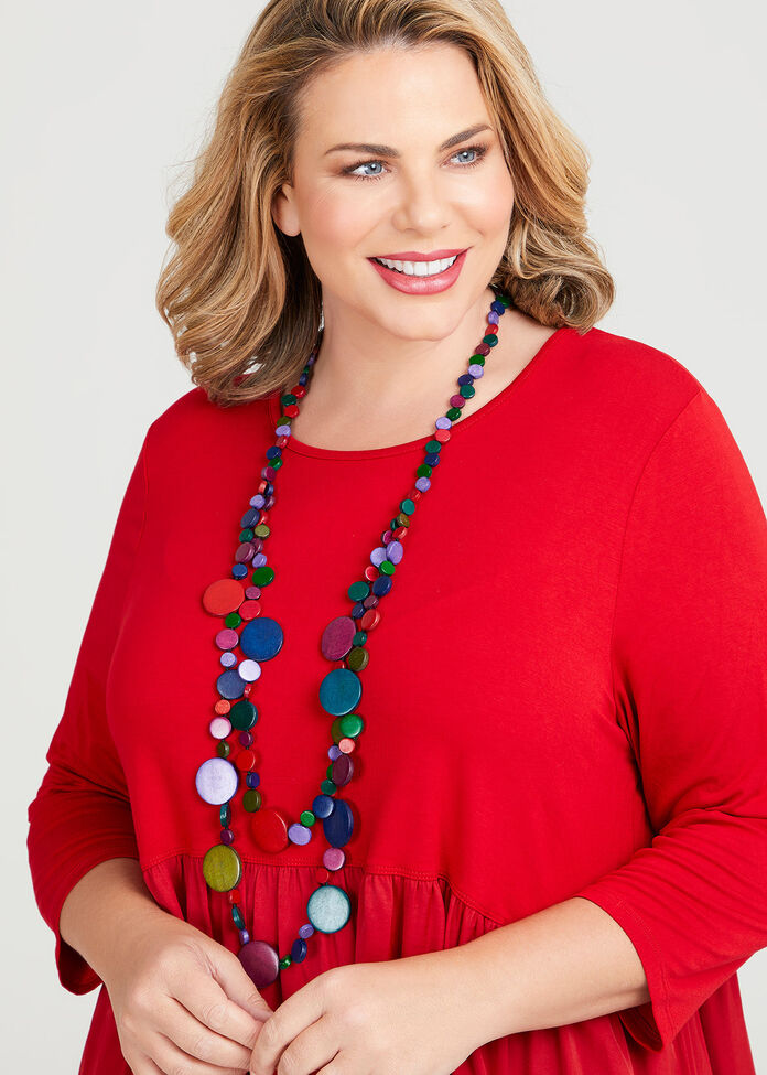 Shop Multicolour Button Necklace in Multi | Accessories | Taking Shape AU