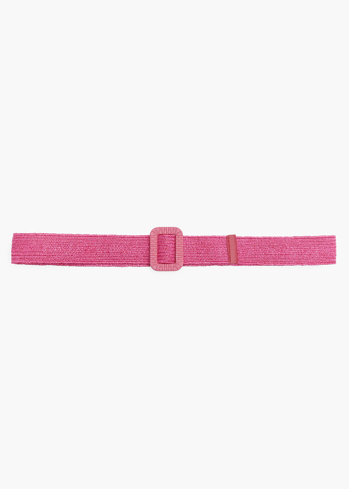 Shop Pink Stretch Belt in Red | Accessories | Taking Shape AU
