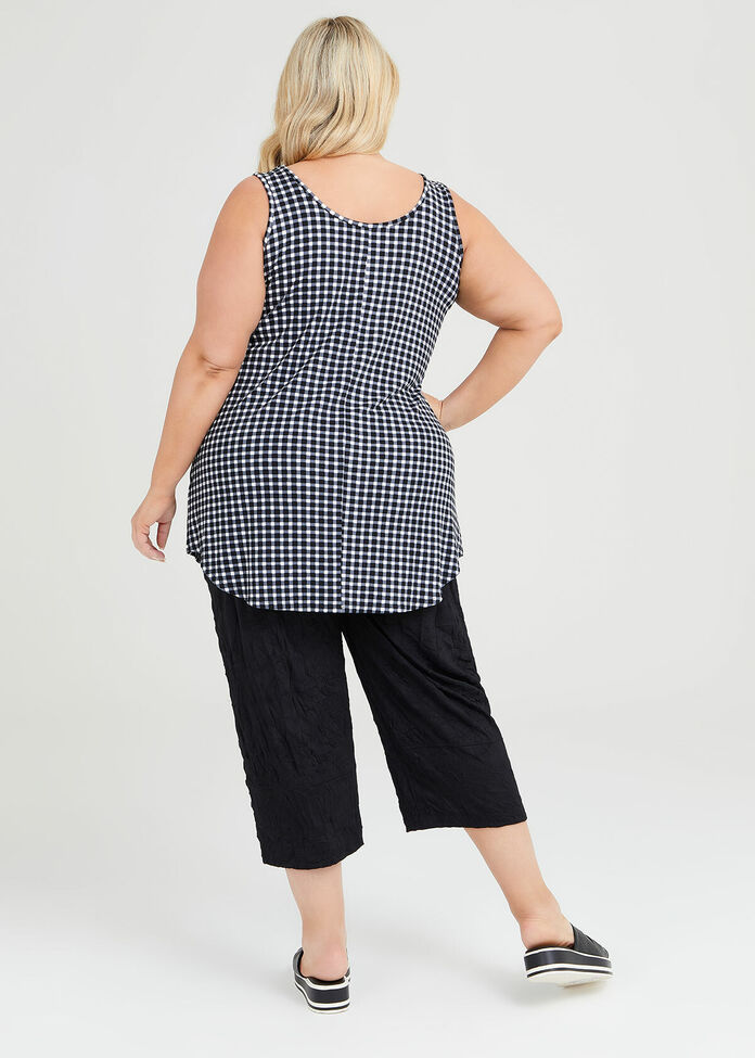 Shop Plus Size Natural Gingham Tank, Multi | Taking Shape AU