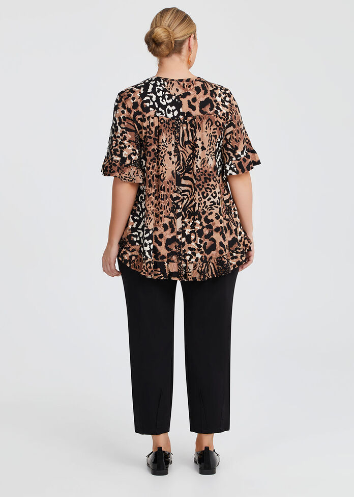 Shop Plus Size Salsa Animal Instinct Top, Multi | Taking Shape NZ
