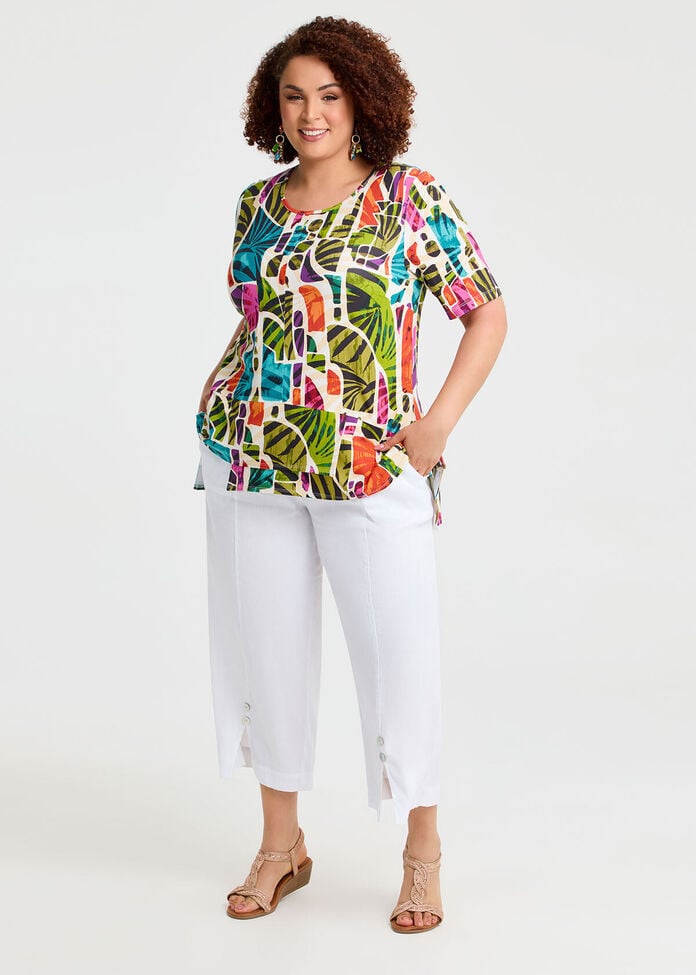 Shop Plus Size Natural Shadows Top, Multi | Taking Shape NZ