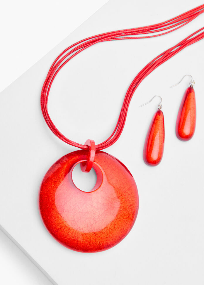 Shop Short Circle Necklace in Red | Accessories | Taking Shape AU
