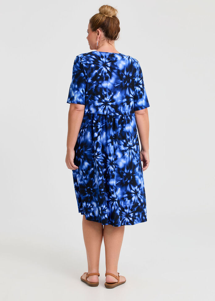 Shop Plus Size Violet Everyday Empire Dress, Blue | Taking Shape SG