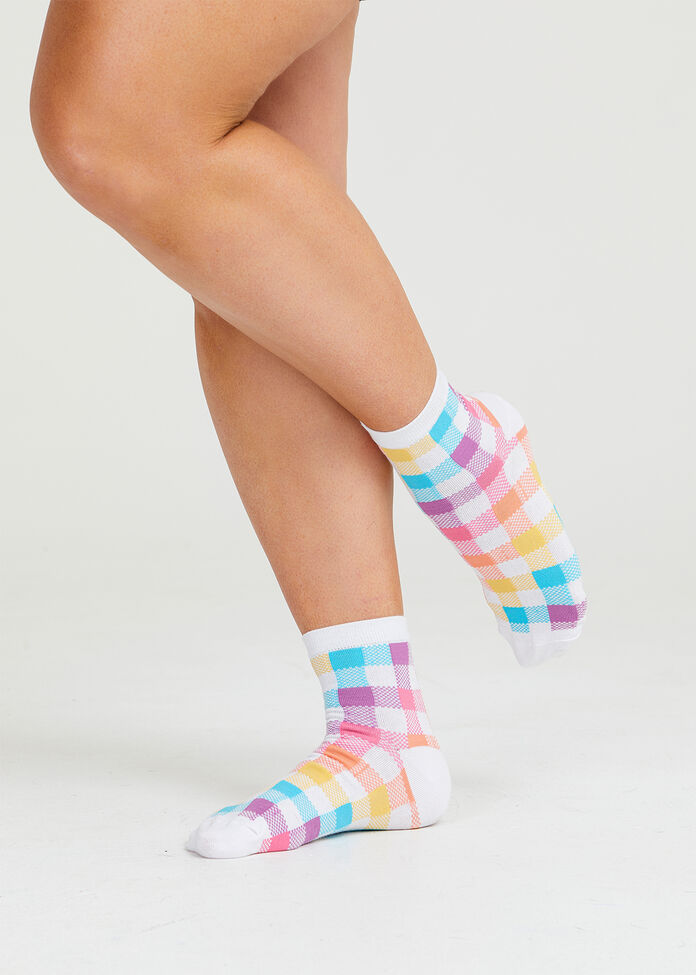 Shop Gingham Parent & Pet Socks in Multi | Accessories | Taking Shape AU