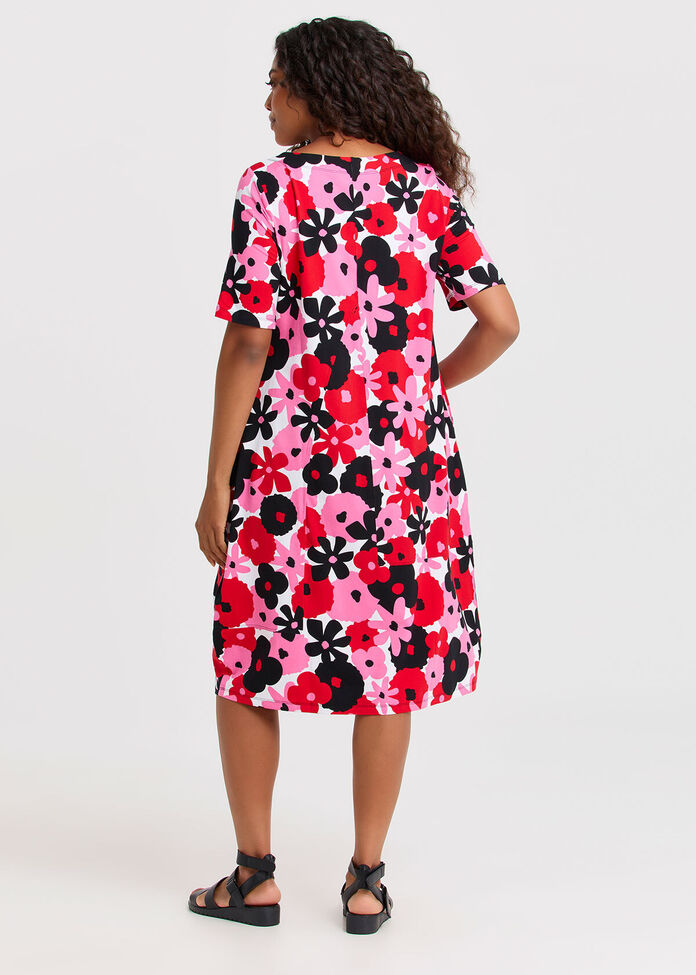 Shop Plus Size Pima Cotton Poppy Dress, Floral | Taking Shape AU