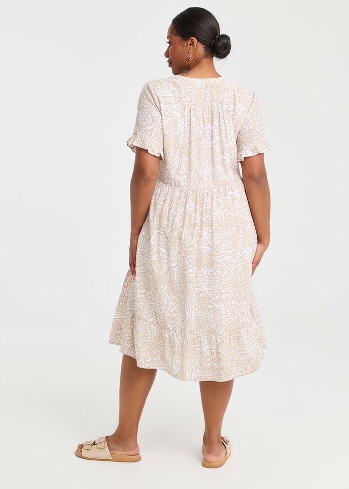 Shop Plus Size Natural Getaway Floaty Dress, Floral | Taking Shape AU